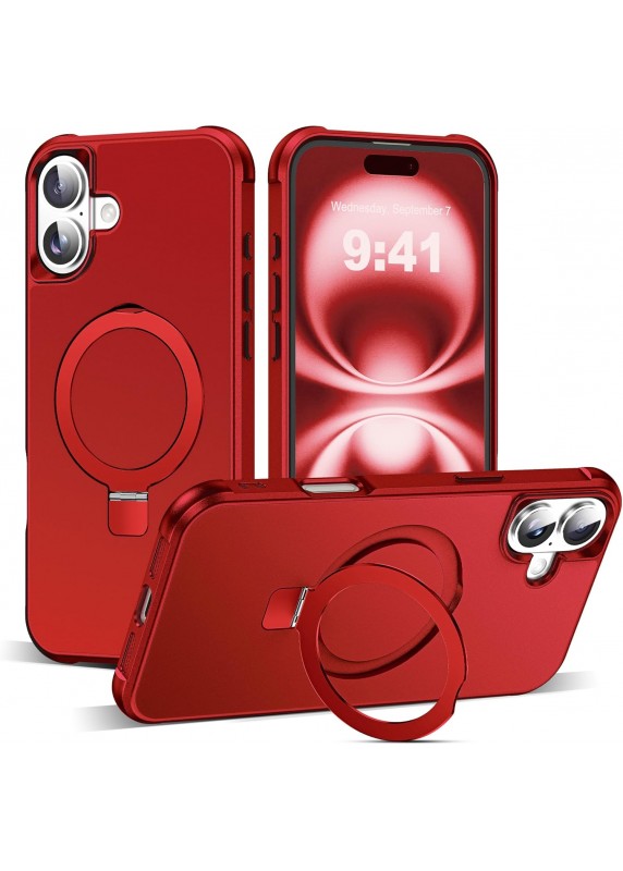 Compatible with iP16 Case with Invisible Magnetic-Red