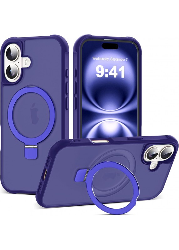 Compatible with iP16 Case with Invisible Magnetic-Navy